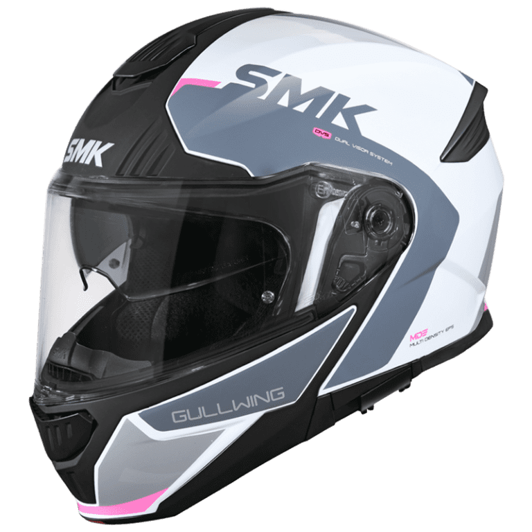SMK Gullwing Solid Modular Motorcycle Helmets for Men & Women